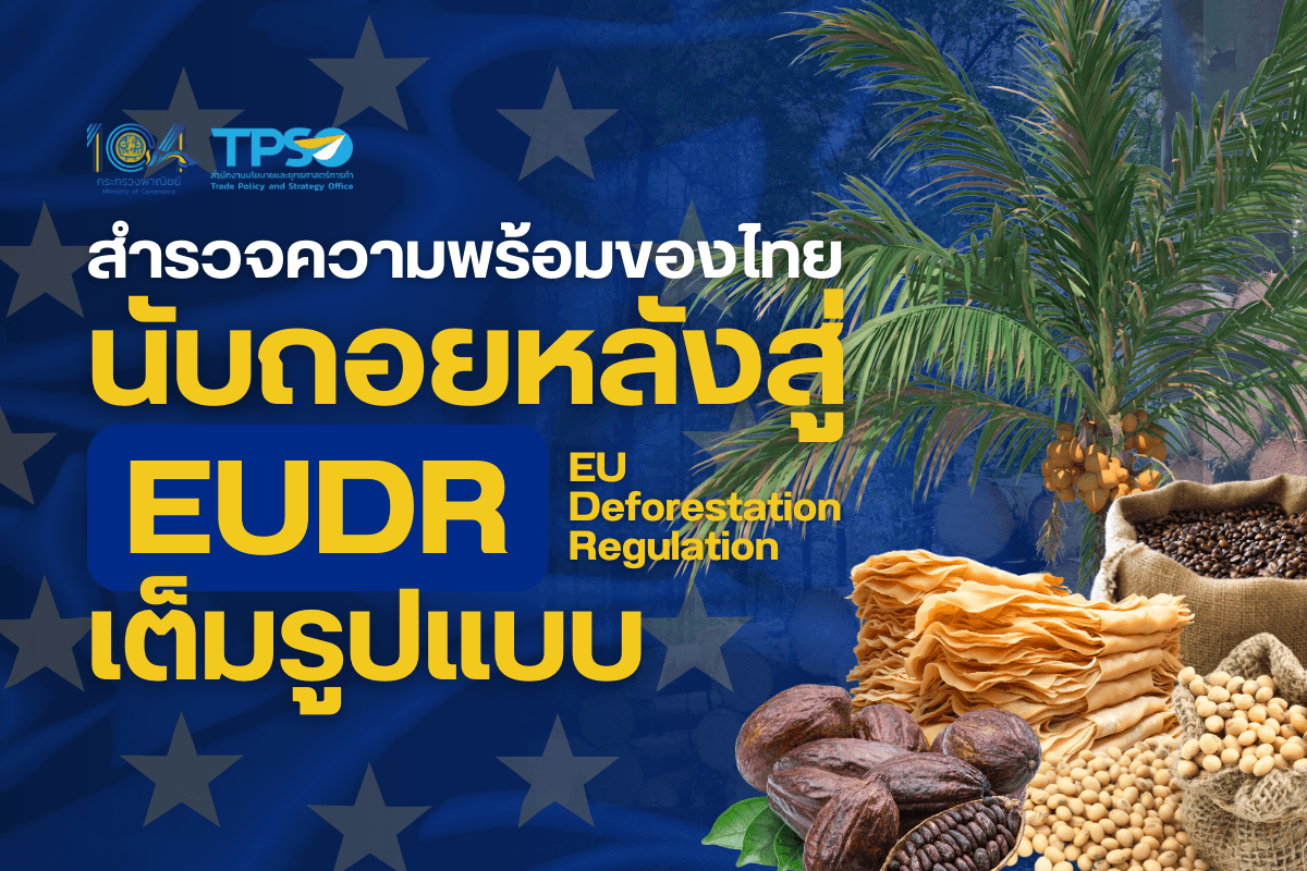สำรวจความพร้อมของไทย นับถอยหลังสู่ EUDR เต็มรูปแบบ | สำนักงานนโยบายและยุทธศาสตร์การค้า